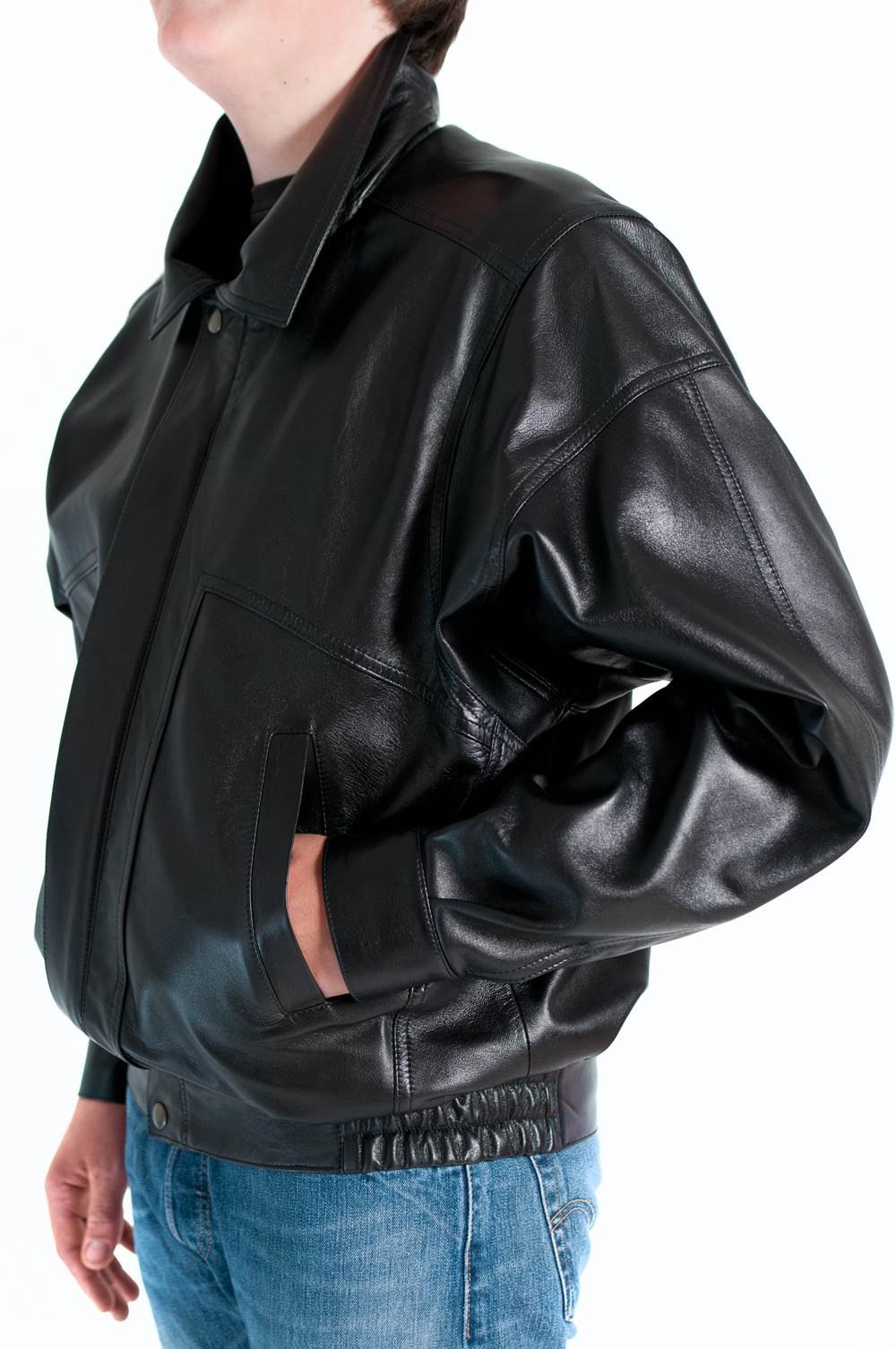 'KAMI' Blouson homme en Cuir Agneau véritable - Fabrication française ...